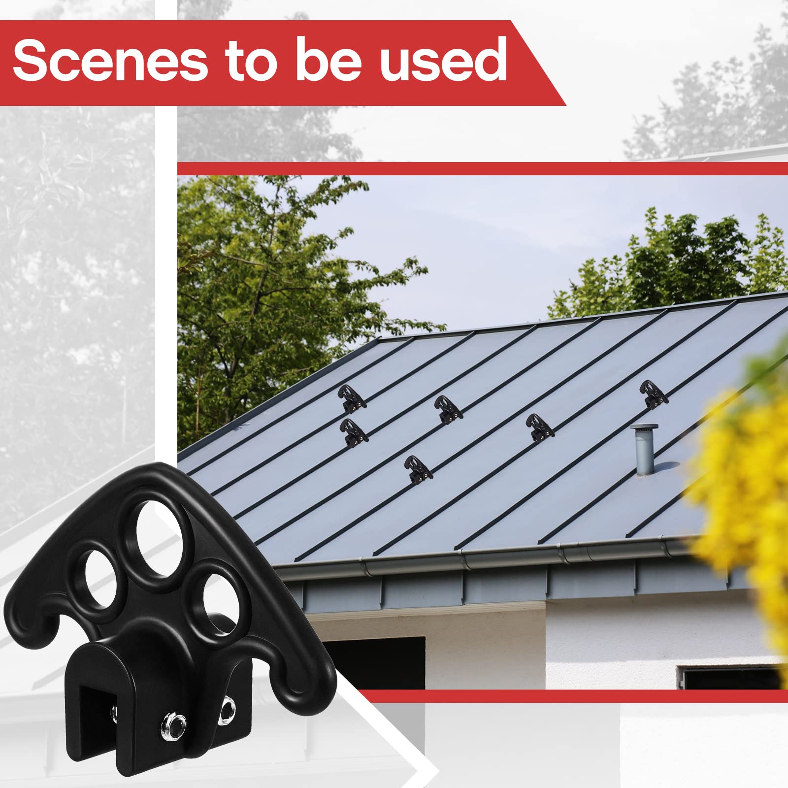 Snapklik.com : Cinnvoice 50 Pcs Snow Guards For Metal Roofs Plastic ...