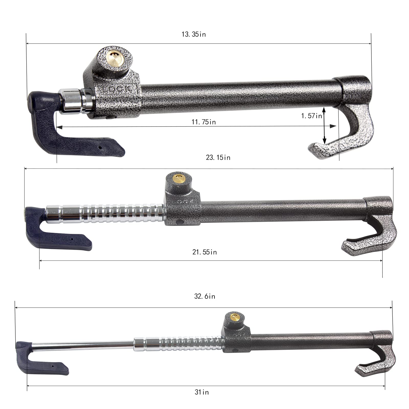 Snapklik.com : AOLIHAN Steering Wheel Lock Bar, Telescopic Steering ...