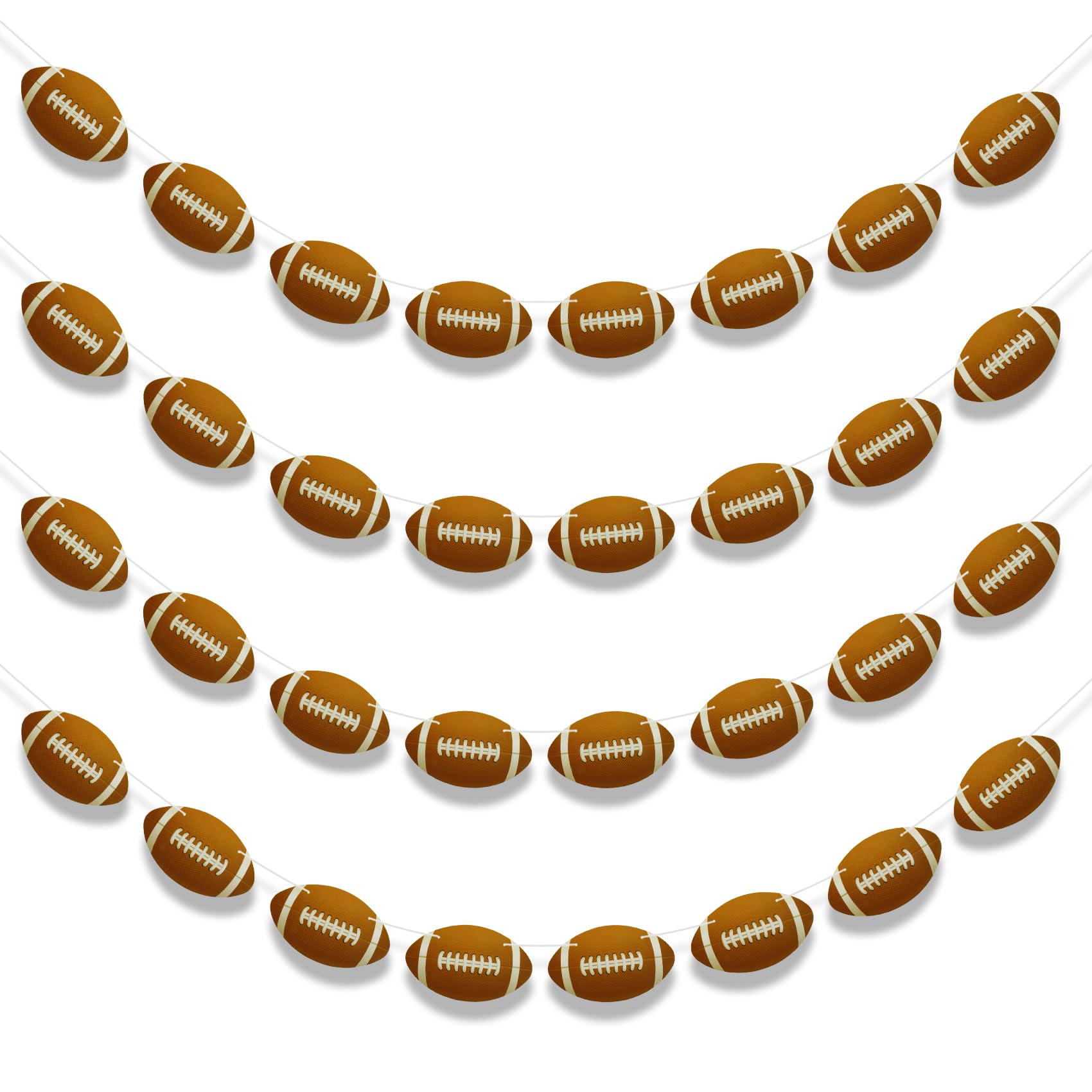 Amazon.com: Football Party Banner Decorations, 4 PCS Paper Football ...