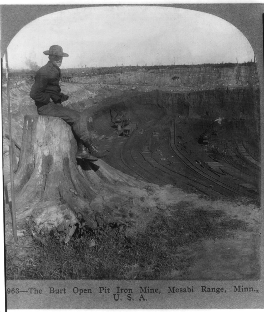 Buy 1905 Photo The Burt open pit mine, Mesabi Range, Minn., U.S.A ...