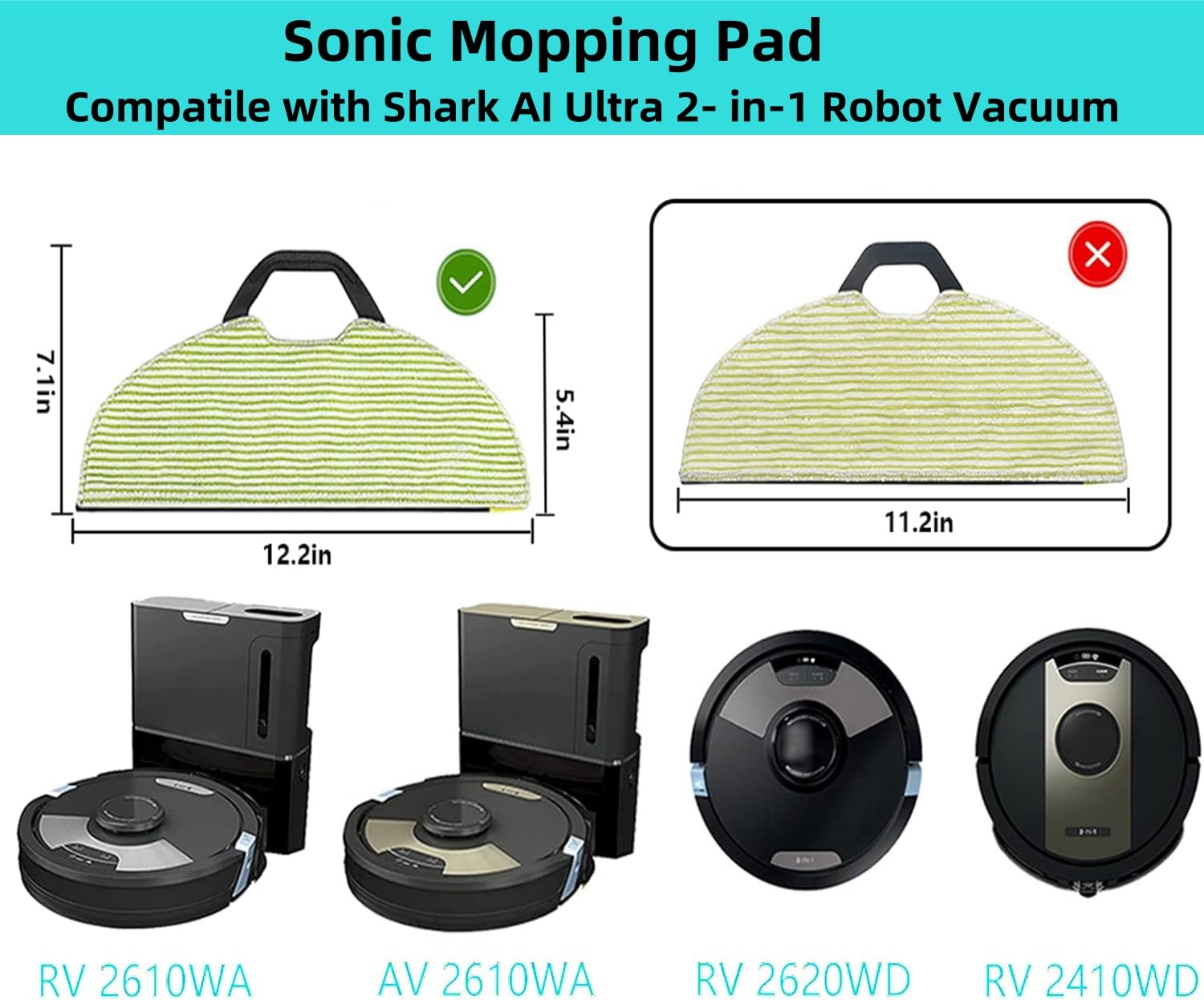 Snapklik.com : 6Pack RV2610WA Vacuum Mop Replacement Pads For Shark ...