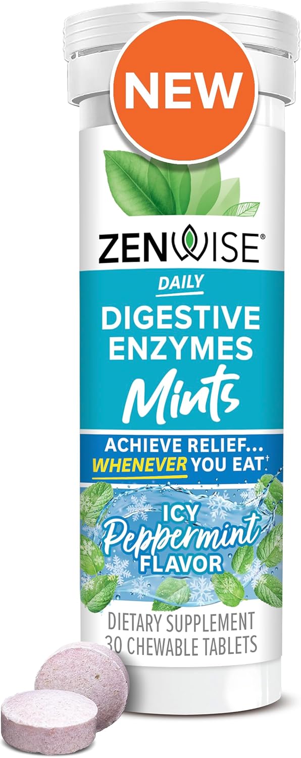 Amazon.com: Zenwise Chewable Digestive Enzymes with Bromelain ...