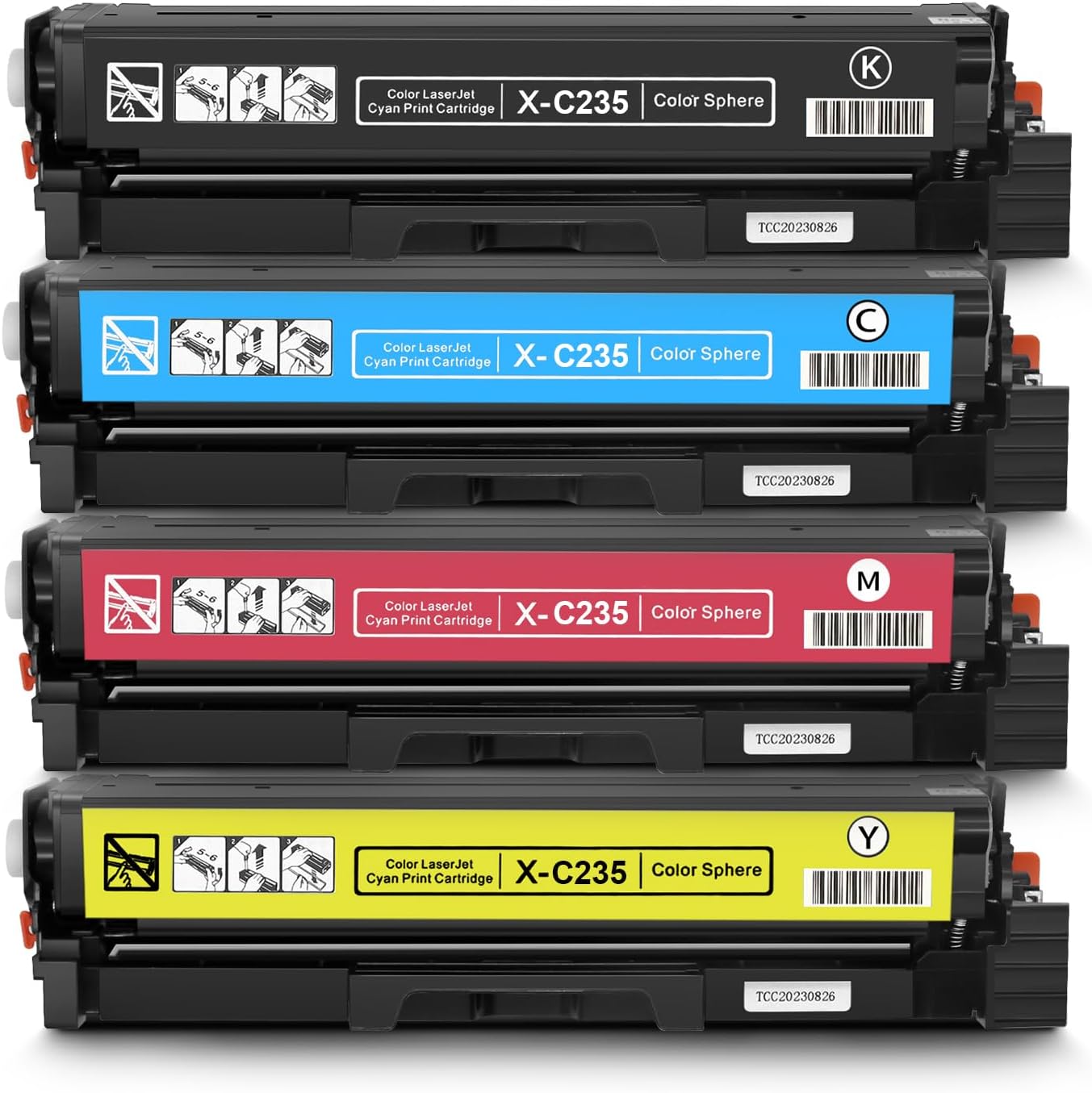 Amazon.com: C235 Toner Bundle for Xerox C230 C235 Printer,(No chips ...