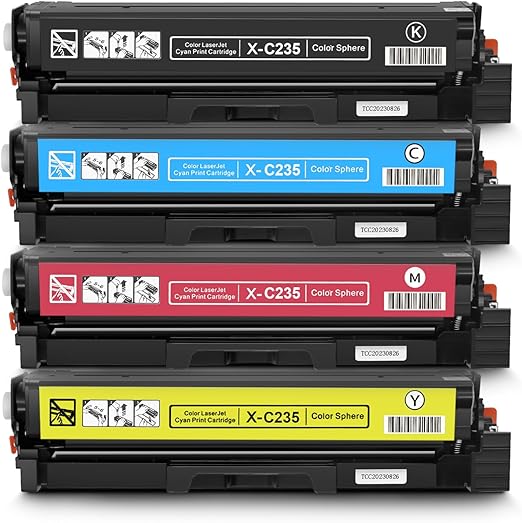 Amazon.com: C235 Toner Bundle for Xerox C230 C235 Printer,(No chips ...