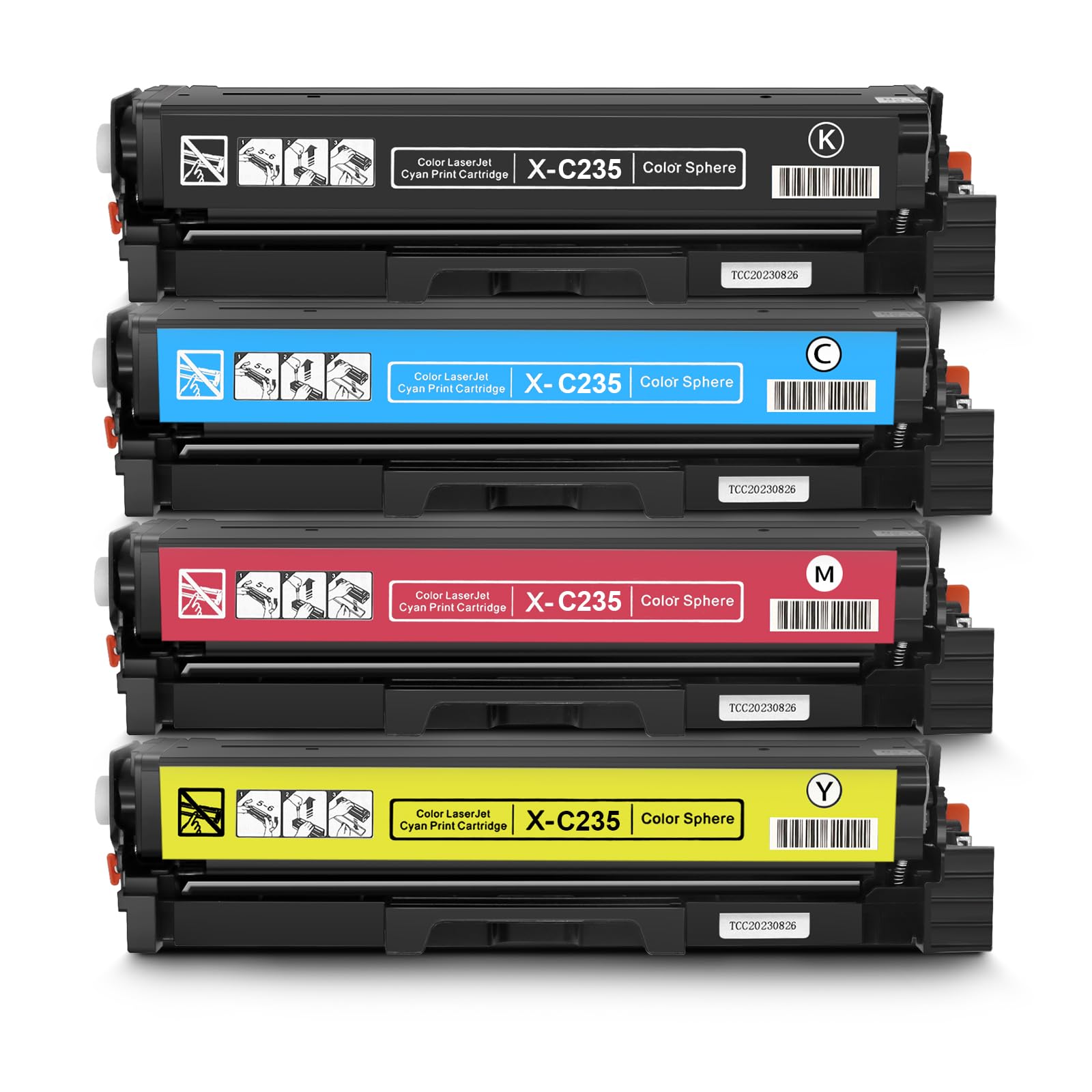 Amazon.com: C235 Toner Bundle for Xerox C230 C235 Printer,(No chips ...