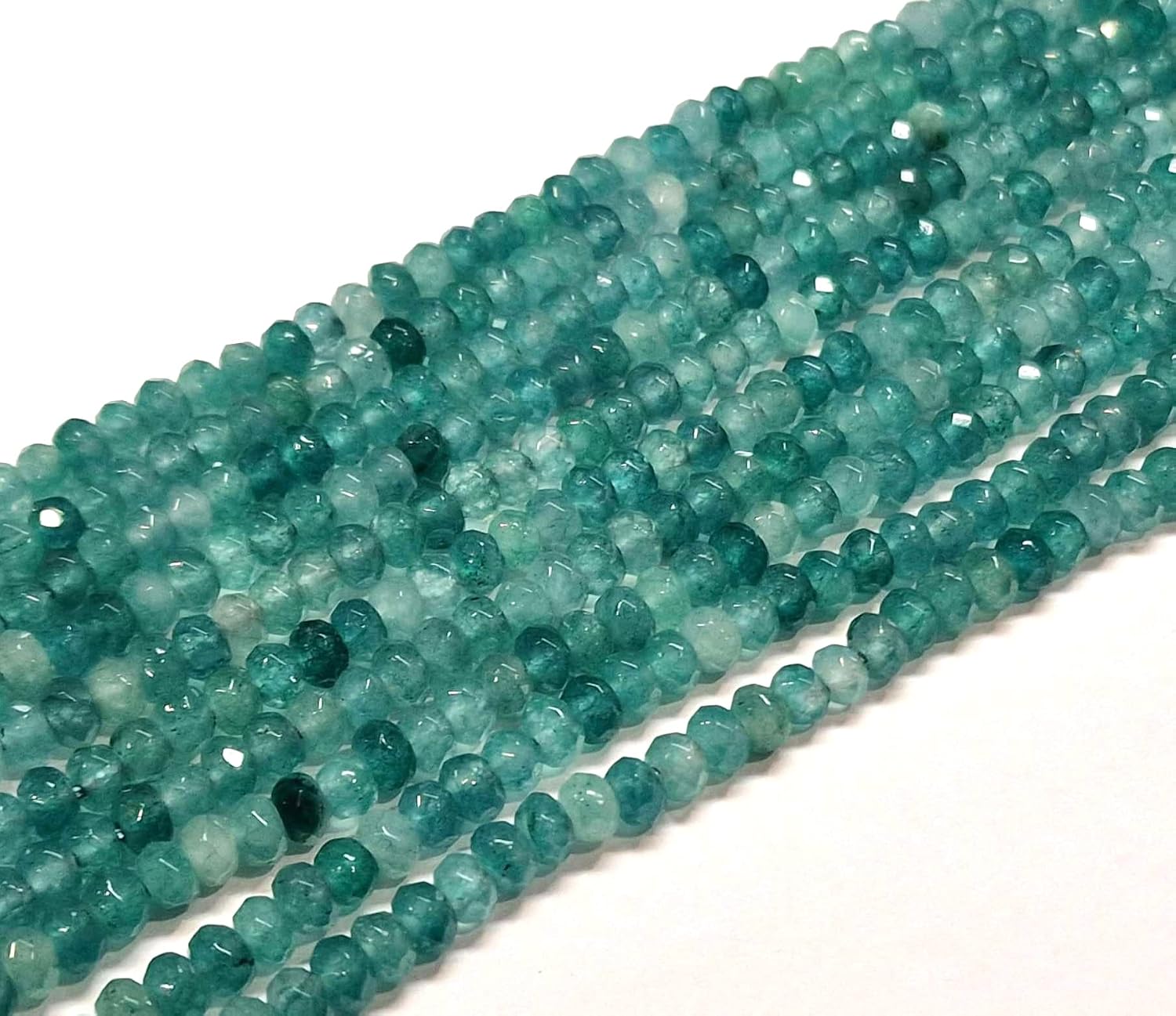 Perlin Edelstein Perlen Achat Stein 4mm Zirkon Blau 30Stk Facettiert ...