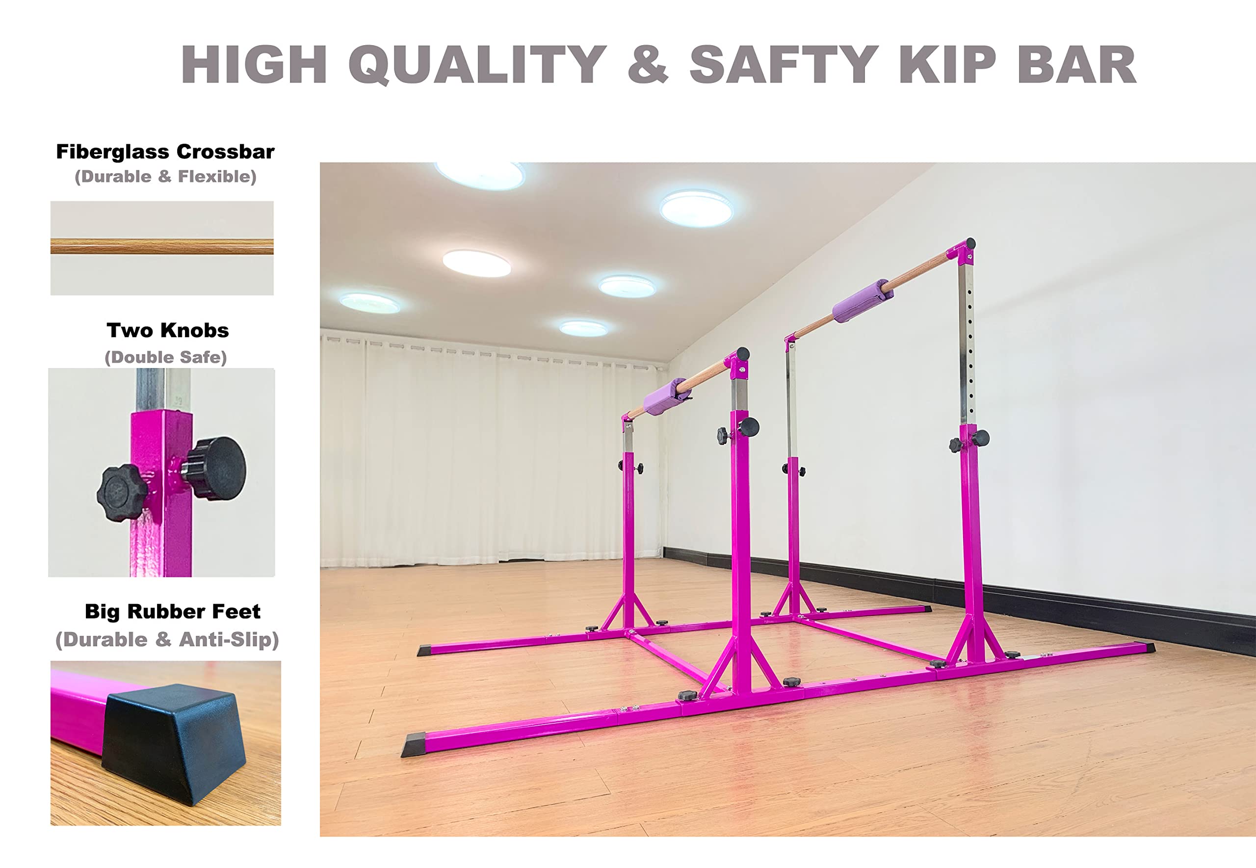 Snapklik.com : MARFULA Gymnastics Double Horizontal Bars 3Play ...