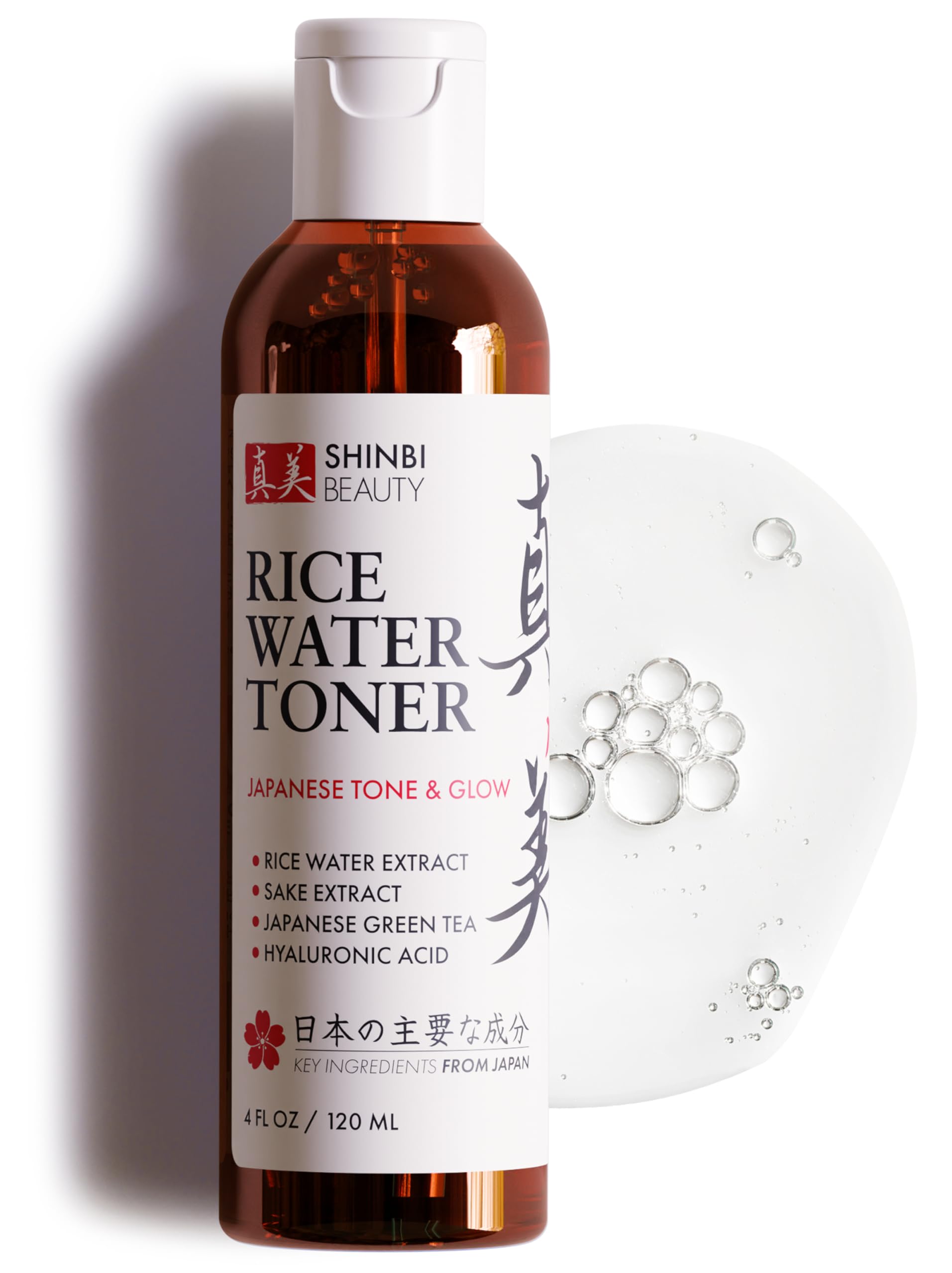 Amazon.com: Shinbi Beauty Japanese Rice Water Toner - Contains Sake ...