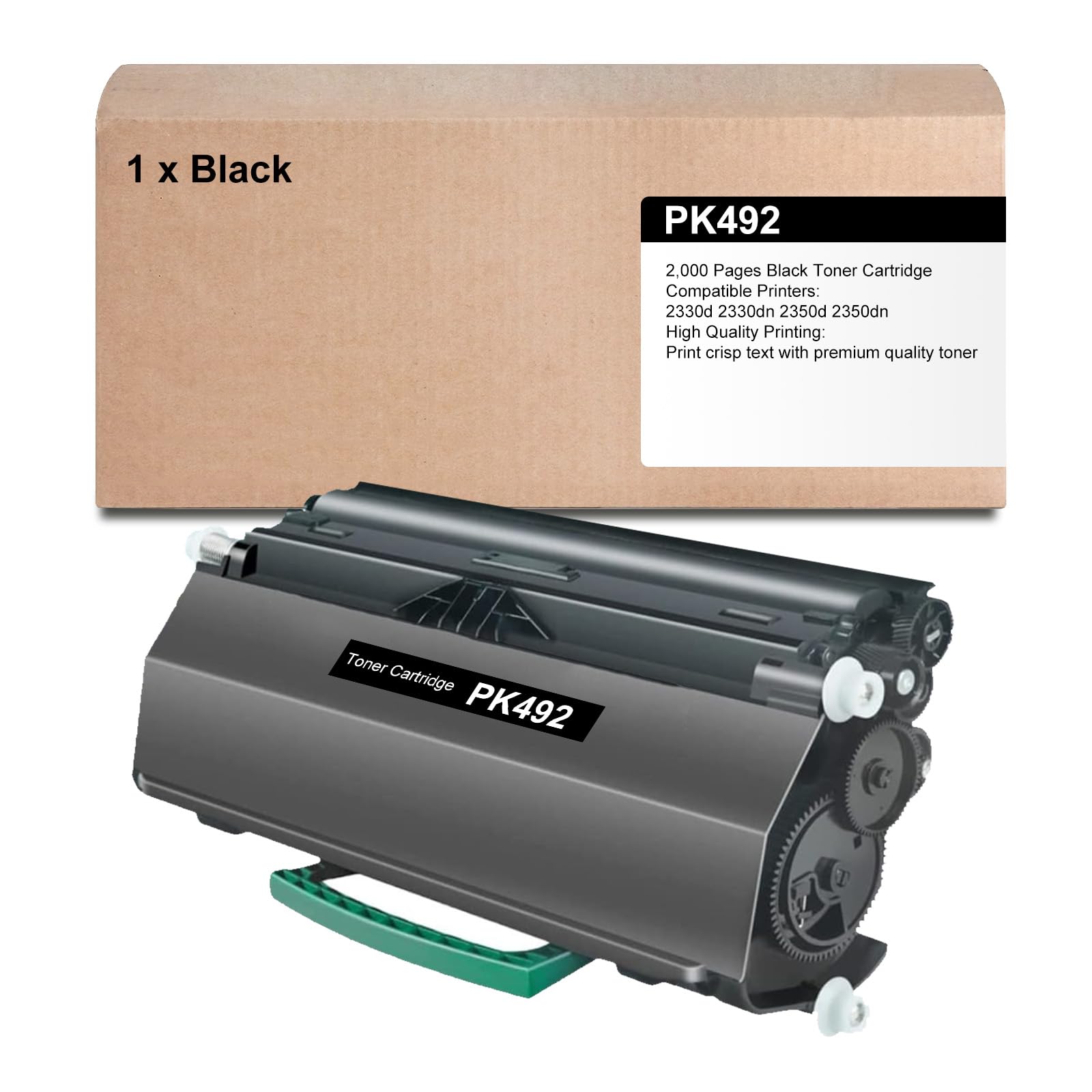 Amazon.com: PK492 Black Toner Cartridge Replacement for Dell 2330d ...