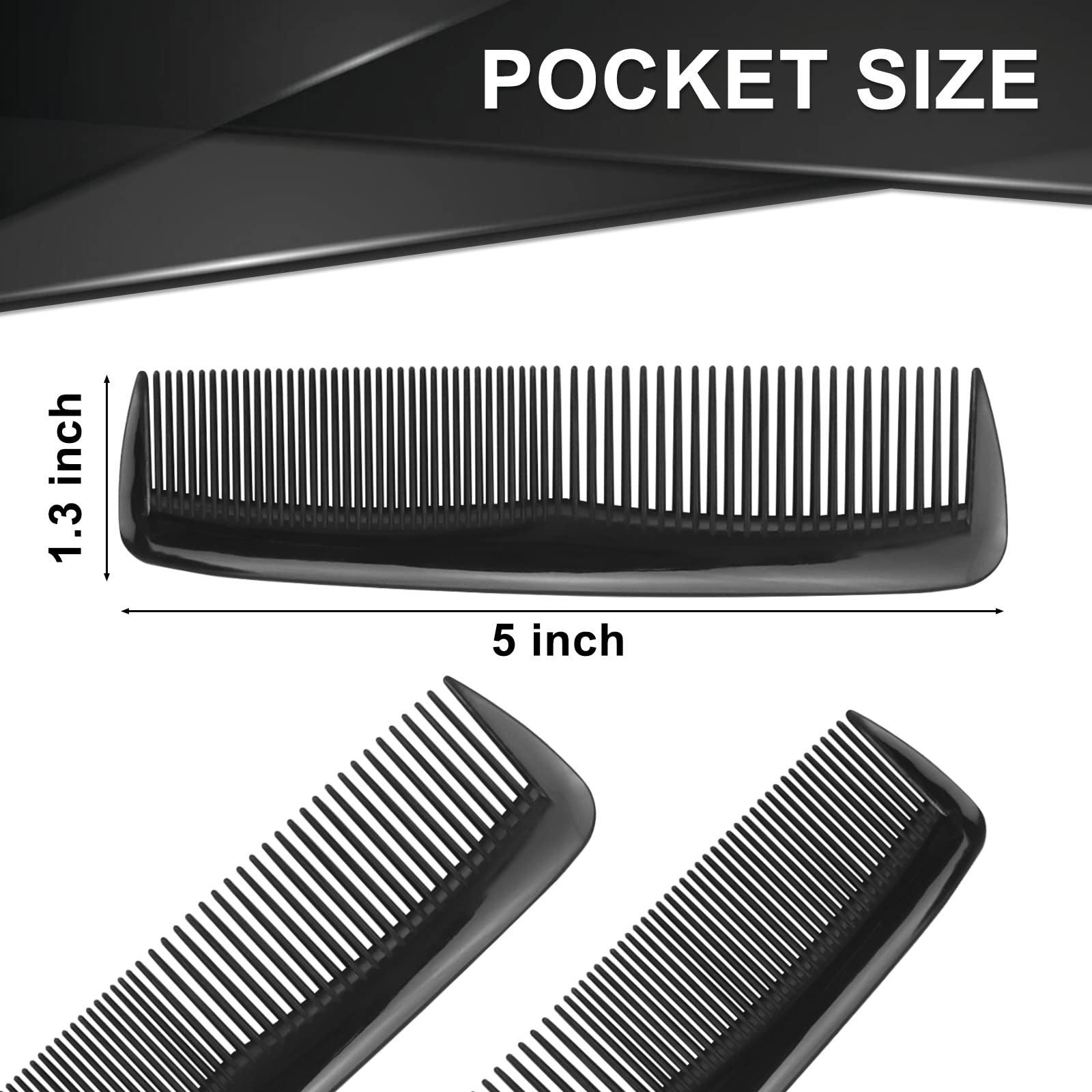 Snapklik.com : 200 Pack Bulk Combs, Individually Wrapped, Pocket Combs ...