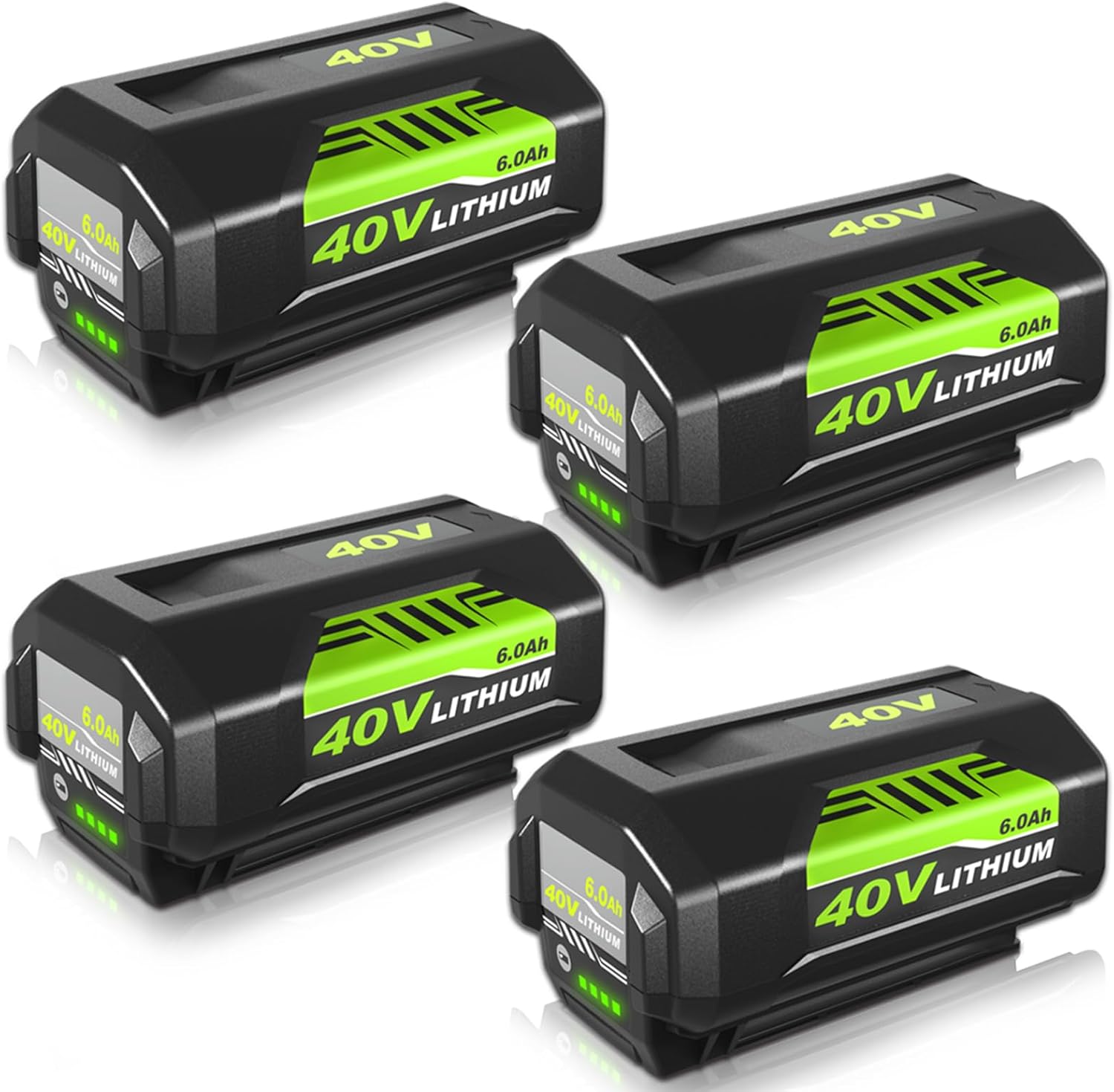 Amazon.com: 4PACK 6.0Ah 40 Volt Lithium Replacement for OP4026 Battery ...