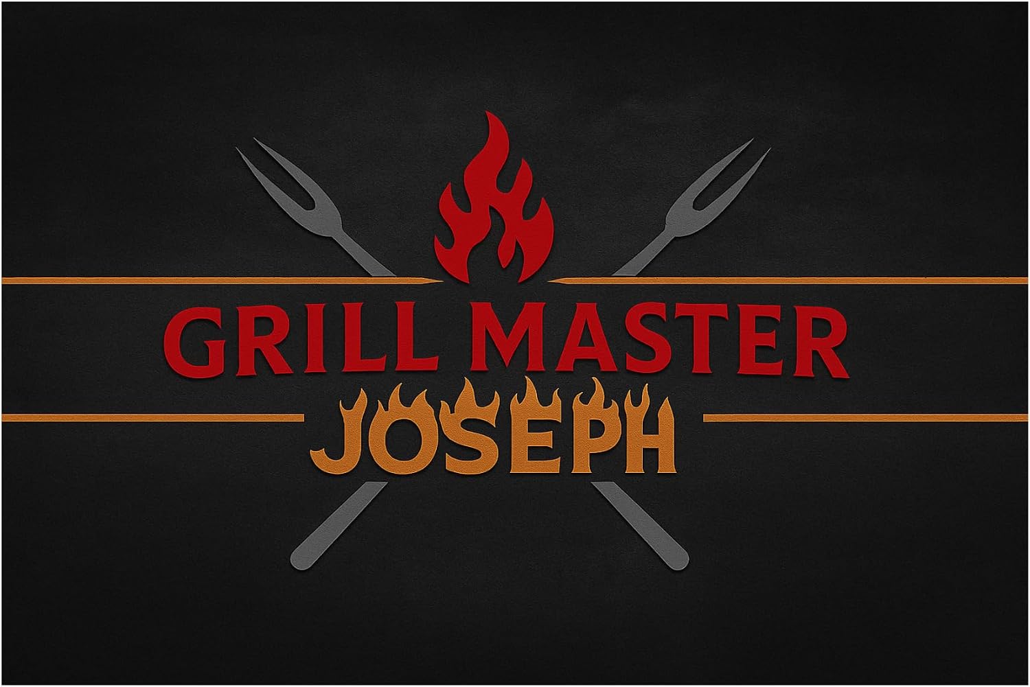 Amazon.com: Personalized Grill Master BBQ Mat – Custom Outdoor Grill ...