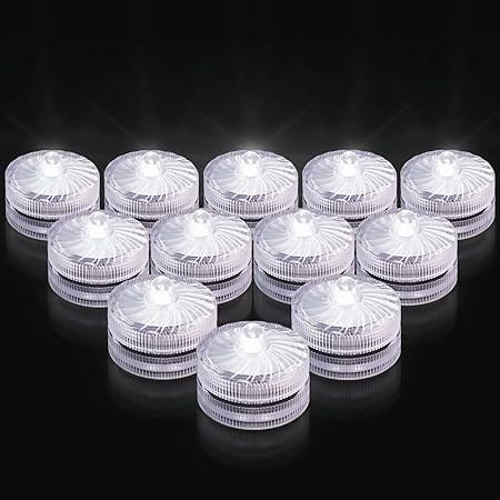 LUXPRO Waterproof Micro LED Puck Lights - Adhesive Lighting Ideal for ...