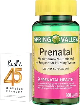 Amazon.com: Spring Valley Prenatal Multivitamin 100 Tablets, Prenatal ...
