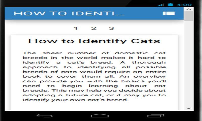 How to Identify a Cat - App on Amazon Appstore