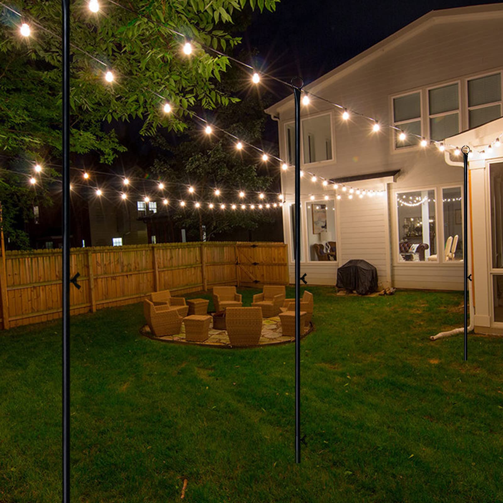 How To Hang String Lights In Your Backyard Without Trees – Republic Of Durable Goods | atelier ...