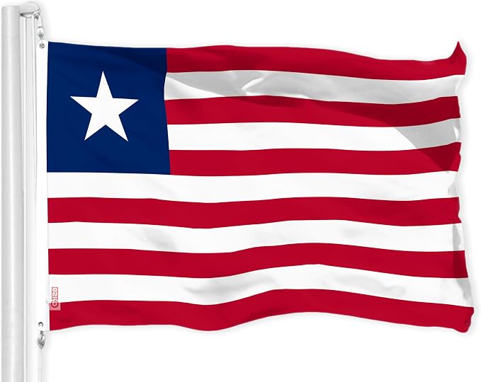 Amazon.com : G128 Liberia Liberian Flag | 3x5 Ft | LiteWeave Pro Series ...