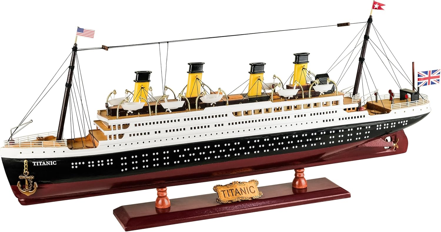 Amazon.com: SAILINGSTORY Wooden RMS Titanic Model Cruise Ship Liner 1/ ...