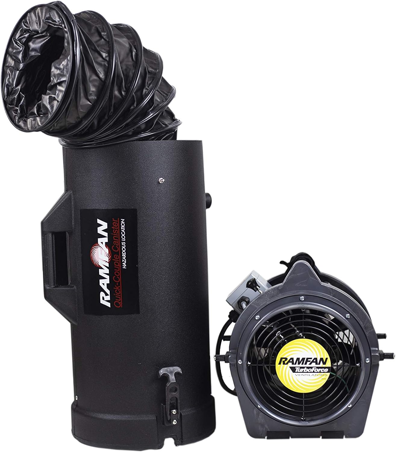 RamFan UB20XX Confined Space 120V Blower Duct/Canister - 15ft - Hvac ...