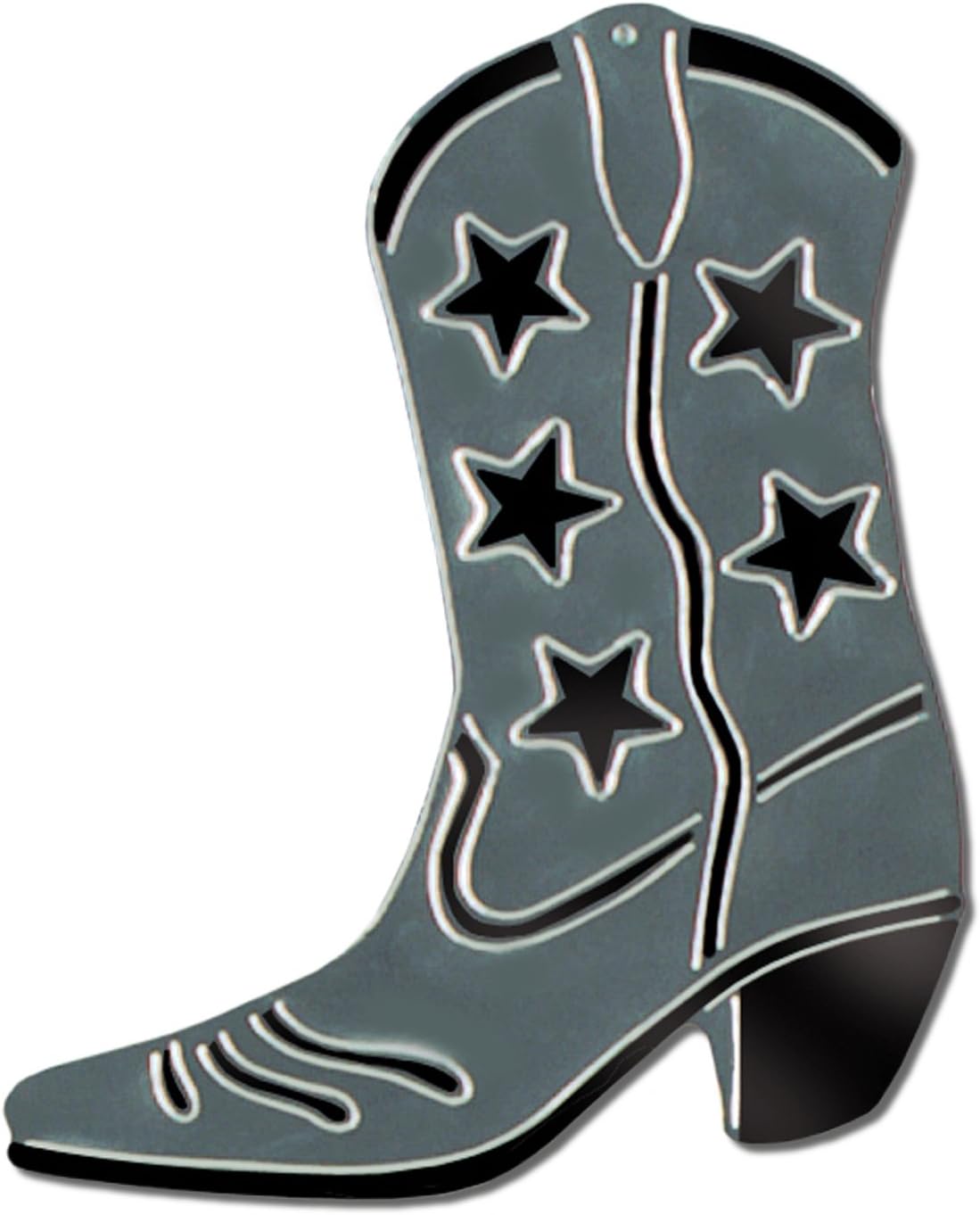 Amazon.com: Foil Cowboy Boot Silhouette (silver) Party Accessory (1 ...
