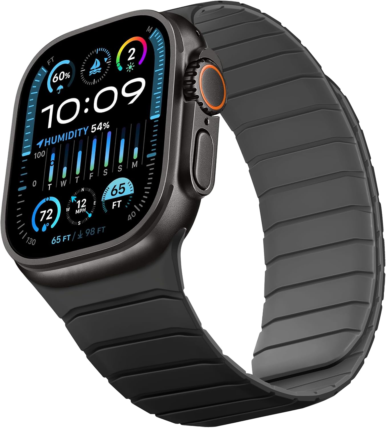 Sixmoat Double Sided Reversible Band Compatible with Apple Watch 49mm ...