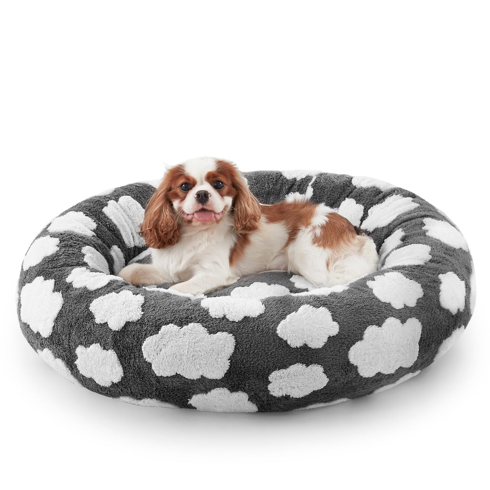 Snapklik.com : JOEJOY Donut Cat Beds For Indoor Cats, Round Calming ...