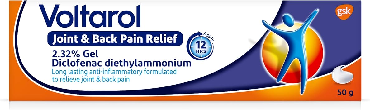 Voltarol Pain Relief Gel, 12 Hour Joint Pain Relief 2.32% Gel ...