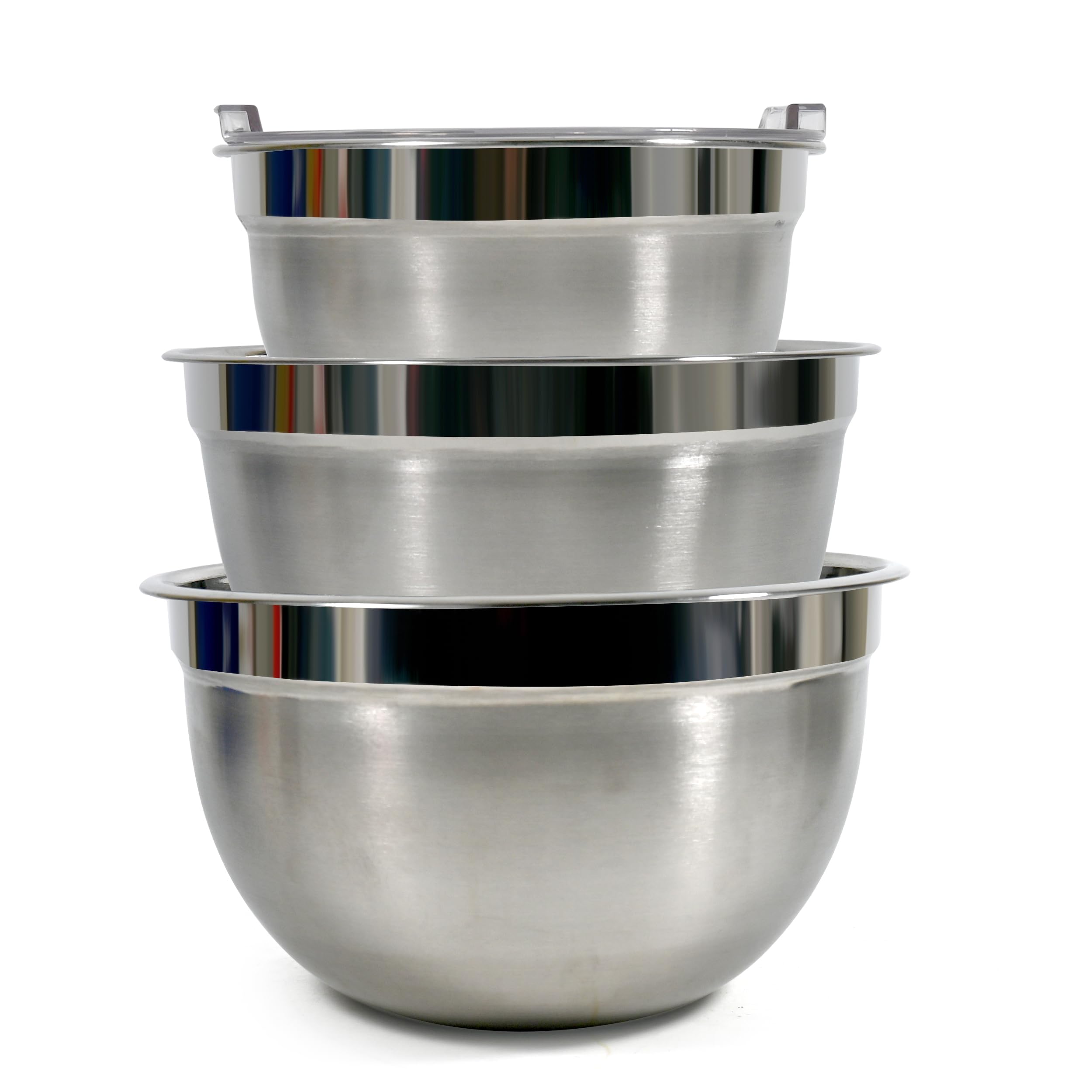 Buy HOME BARGAINS Stainless Steel Mixing Bowls for Kitchen, Serving ...