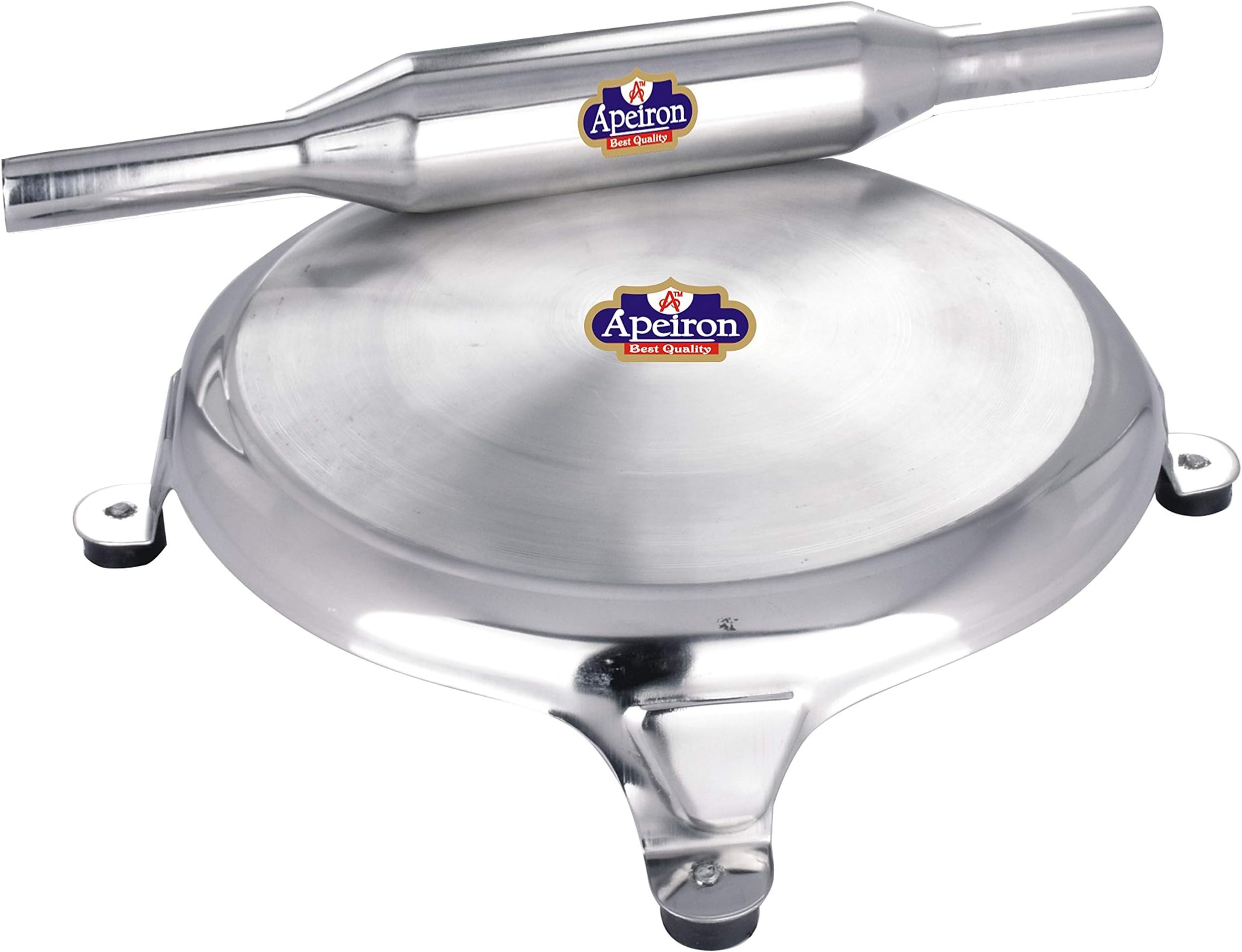 Buy KUVI Stainless Steel Classic Heavy Chakla -Belan/Round Polpat/Roti ...