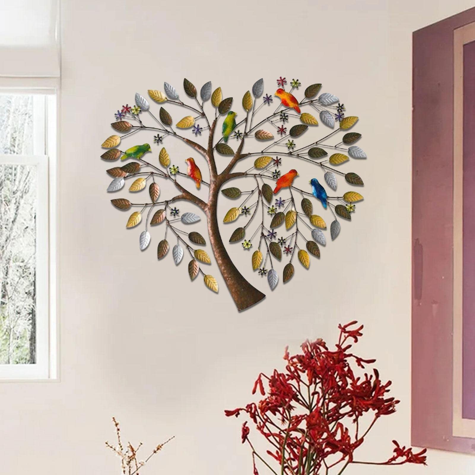 Heart Shaped Family Tree Customizable Wooden Family Tree Wall Art