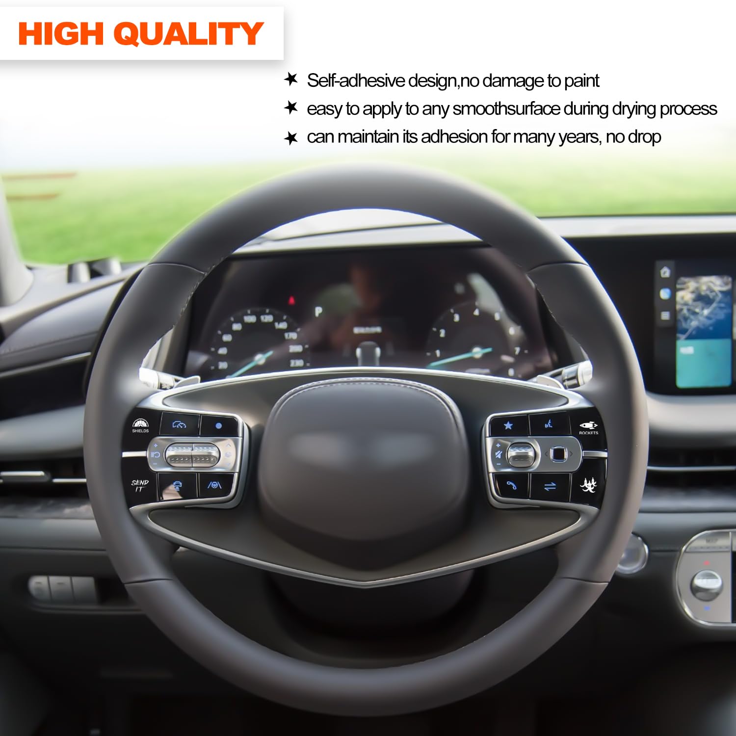 Snapklik.com : 2PCS Novelty Stickers For Car Or Truck Unused Buttons ...