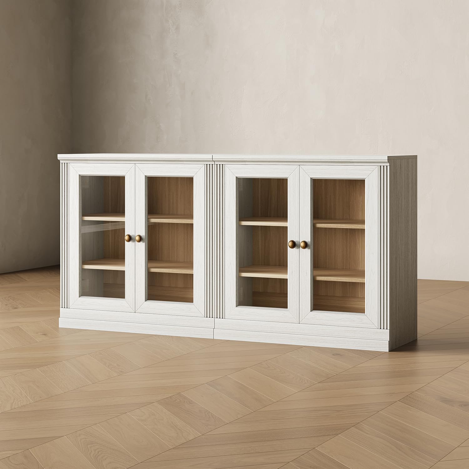 Amazon.com: CHIC HOUSE Monos Buffet Cabinet with Acrylic Doors ...