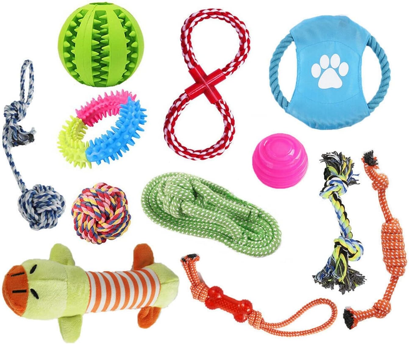 Toozey Dog Toys Puppy Toys - 7 Pcs Puppy Toys from 8 Weeks Small Dog ...