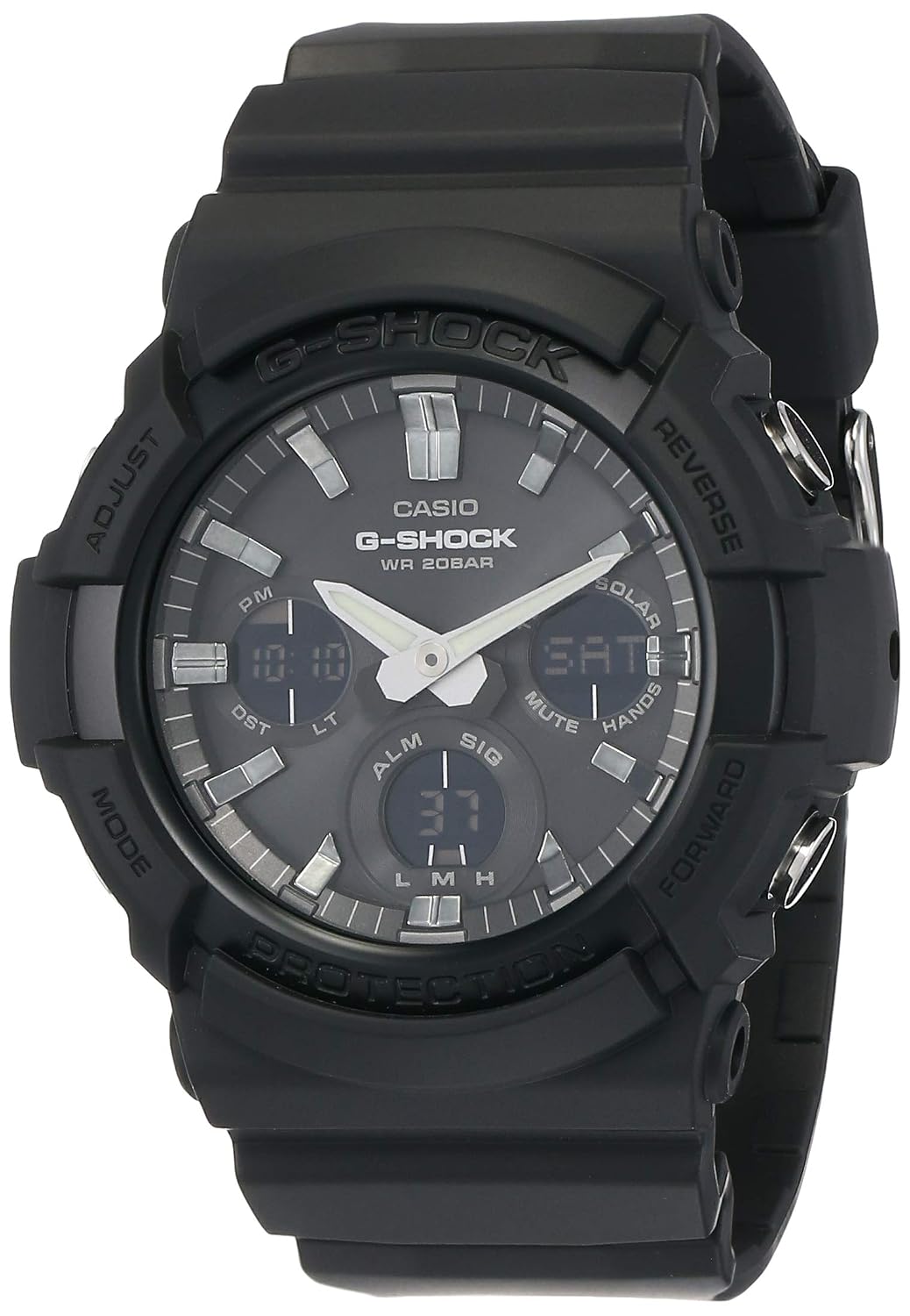 Casio G-Shock Analog-Digital Black Dial Men's Watch - GAS-100B-1ADR ...
