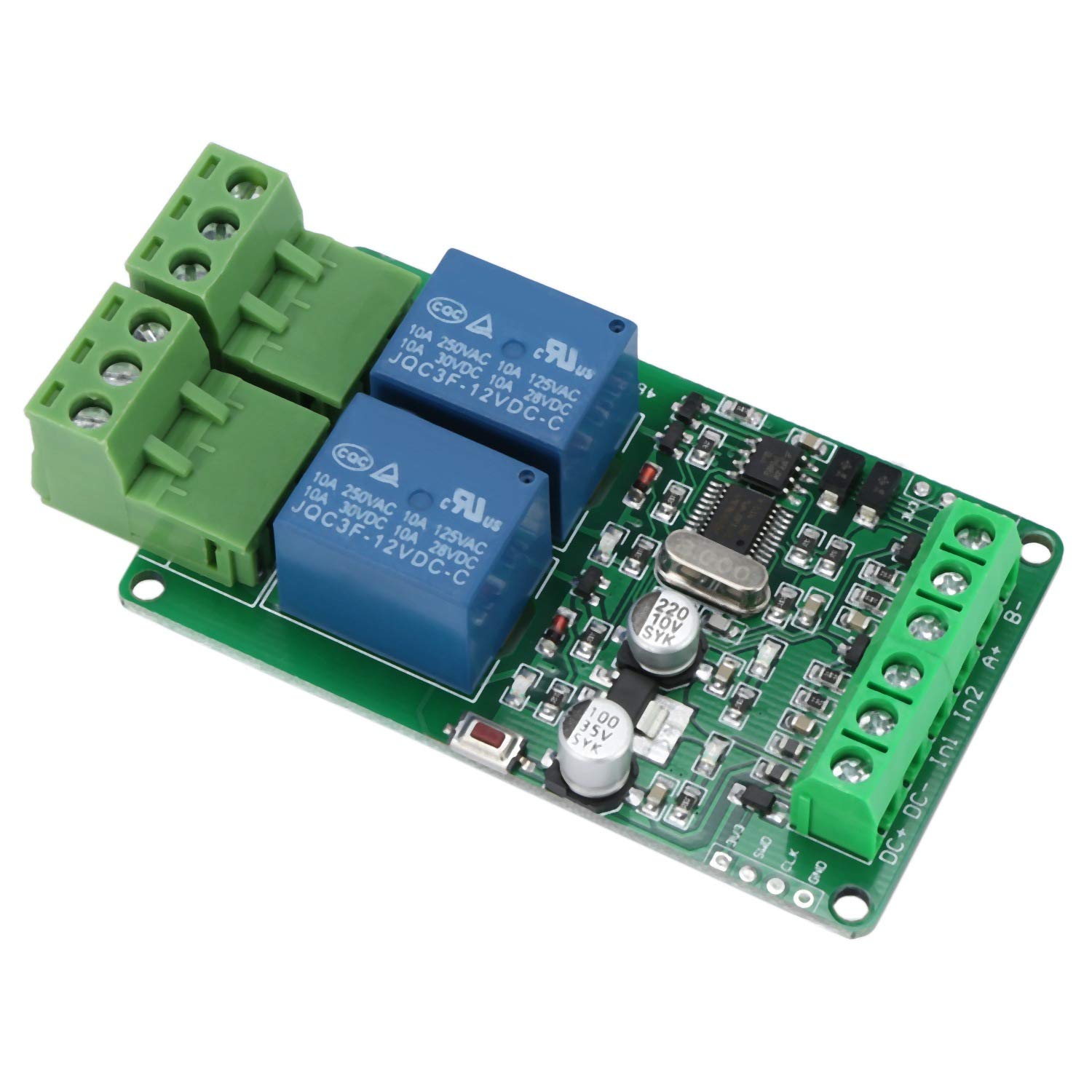 Buy Gfhrisyty Modbus-rtu 2-Way Relay Module Output 2 Input Channel Switch TTL / RS485 ...