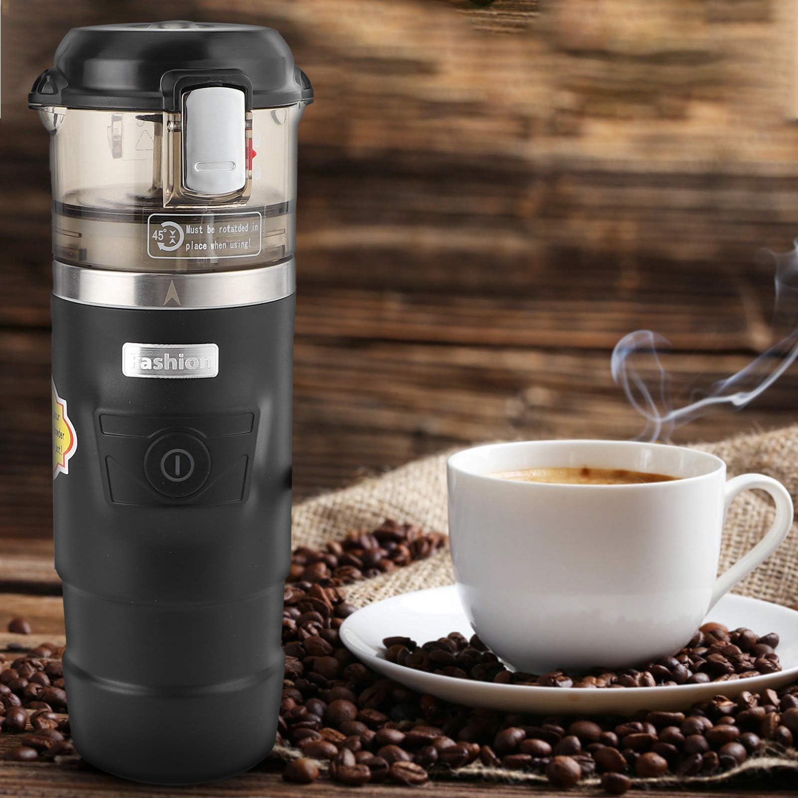Amazon.com: HAWOK Prtable Coffee Maker 12V Travel Espresso Machine ...