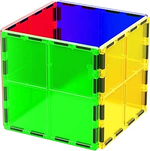 Amazon.com: PicassoTiles Magnetic Building Block Large Square Shape ...