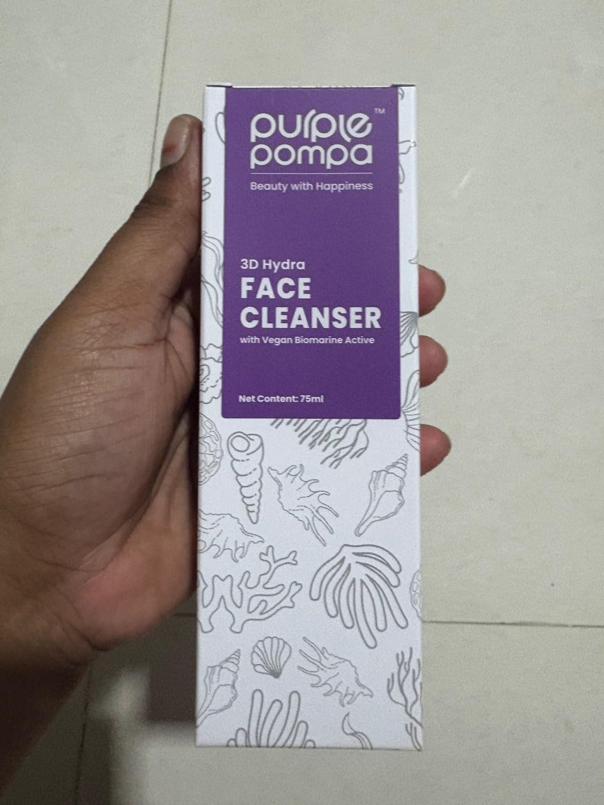 Buy Purple Pompa 3D Hydra Face Cleanser 75ml | Vegan gel cleanser with ...