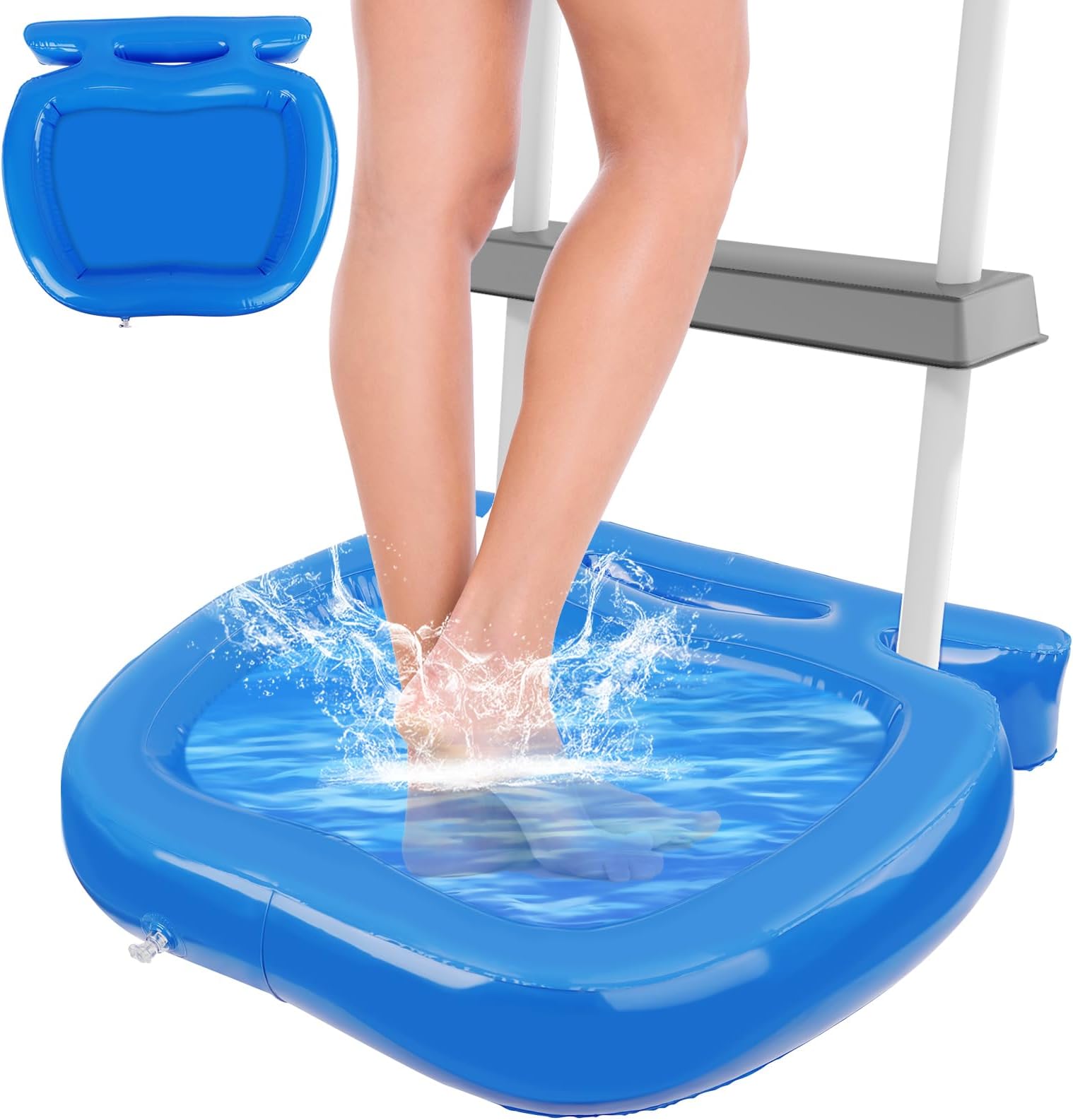 Amazon.com: Pool Foot Bath, Inflatable Pool Foot Wash Tray for Pool ...