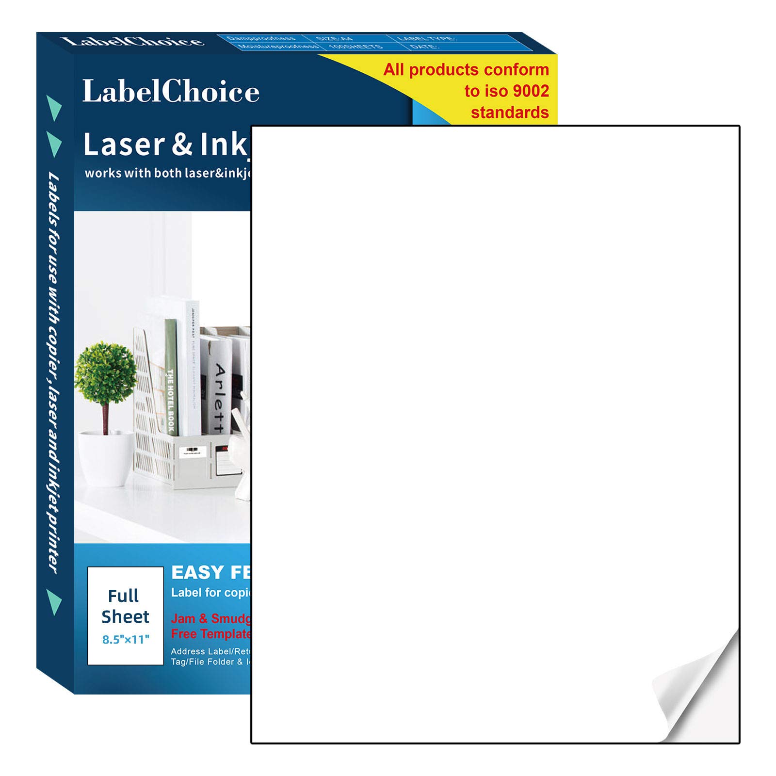 Labelchoice Full Sheet 8 5 X 11 Shipping Sticker Paper | Desertcart KUWAIT