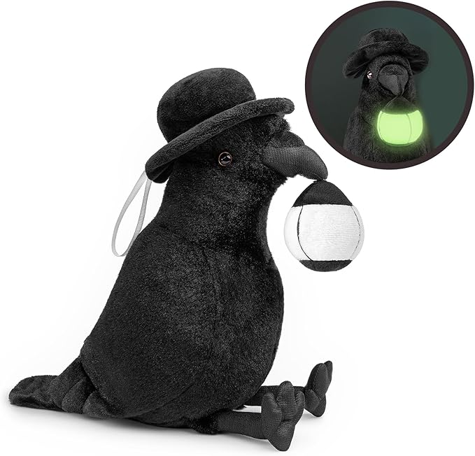 Amazon.com: ZHONGXIN MADE Crow Plush Toy - Luminous Crow Stuffed ...