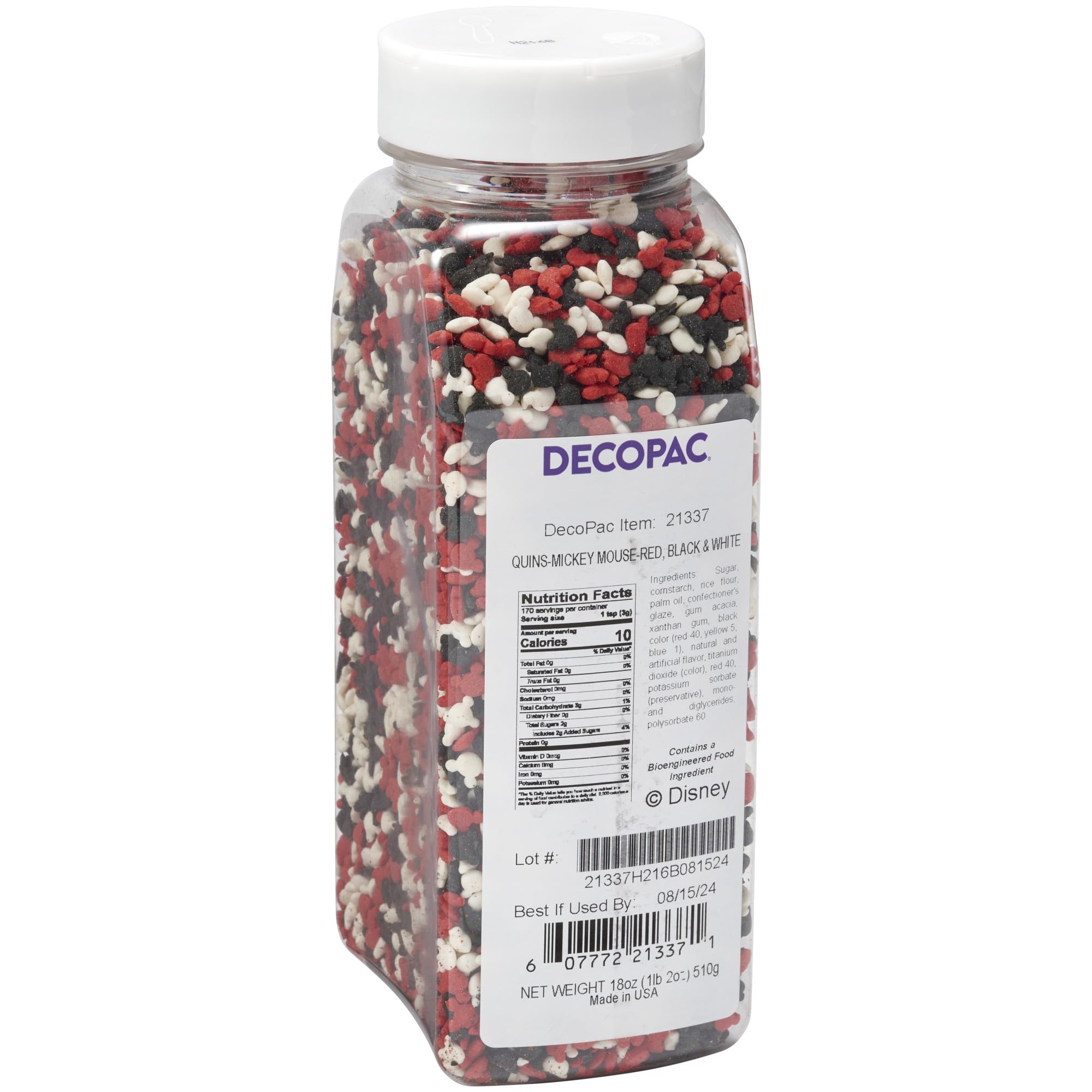 Snapklik.com : DECOPAC Mickey Mouse Quins, 18oz, Fancy Sprinkles Shaped ...