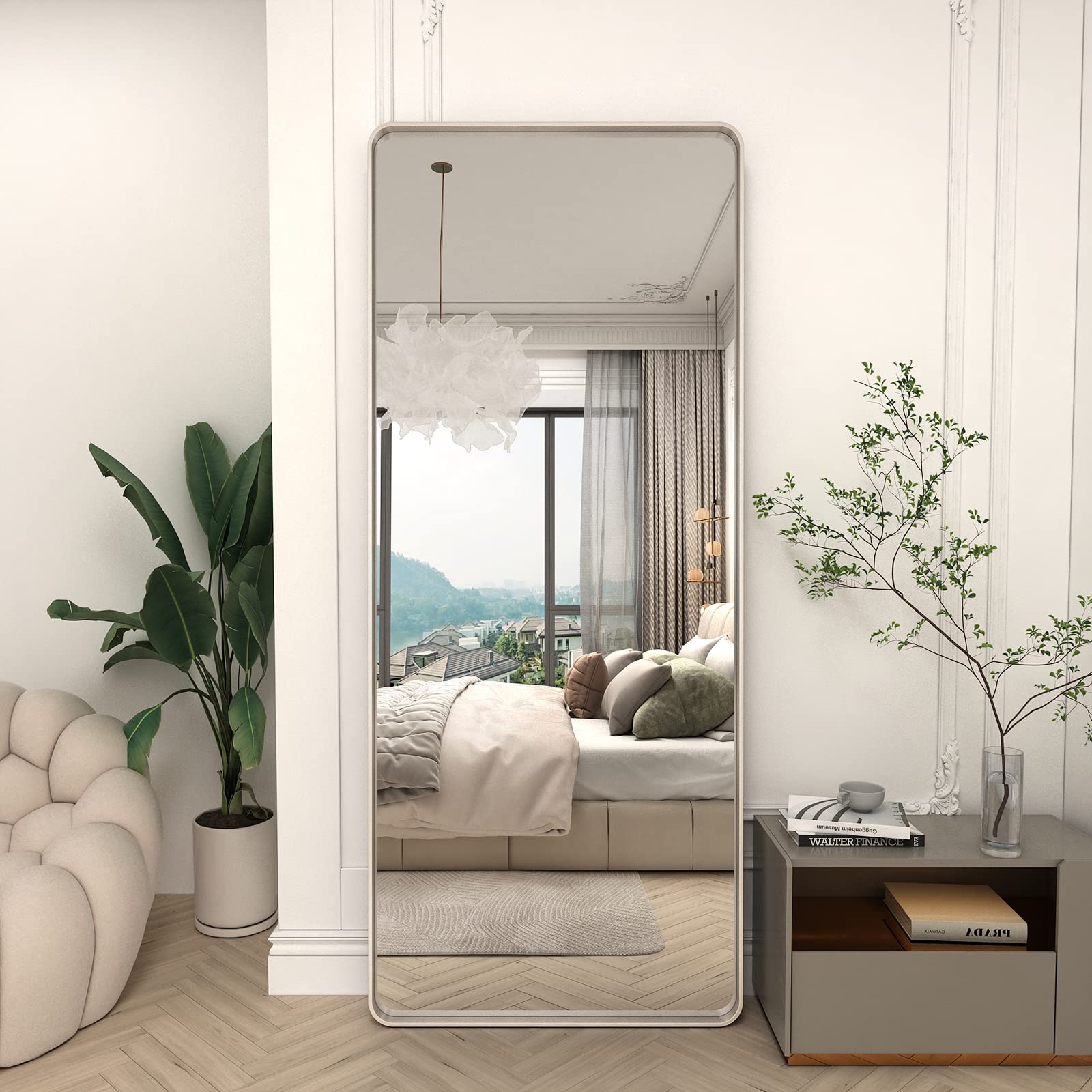 Snapklik.com : CHARMOR 65x22 Full Length Mirror Wall Mounted, Large ...