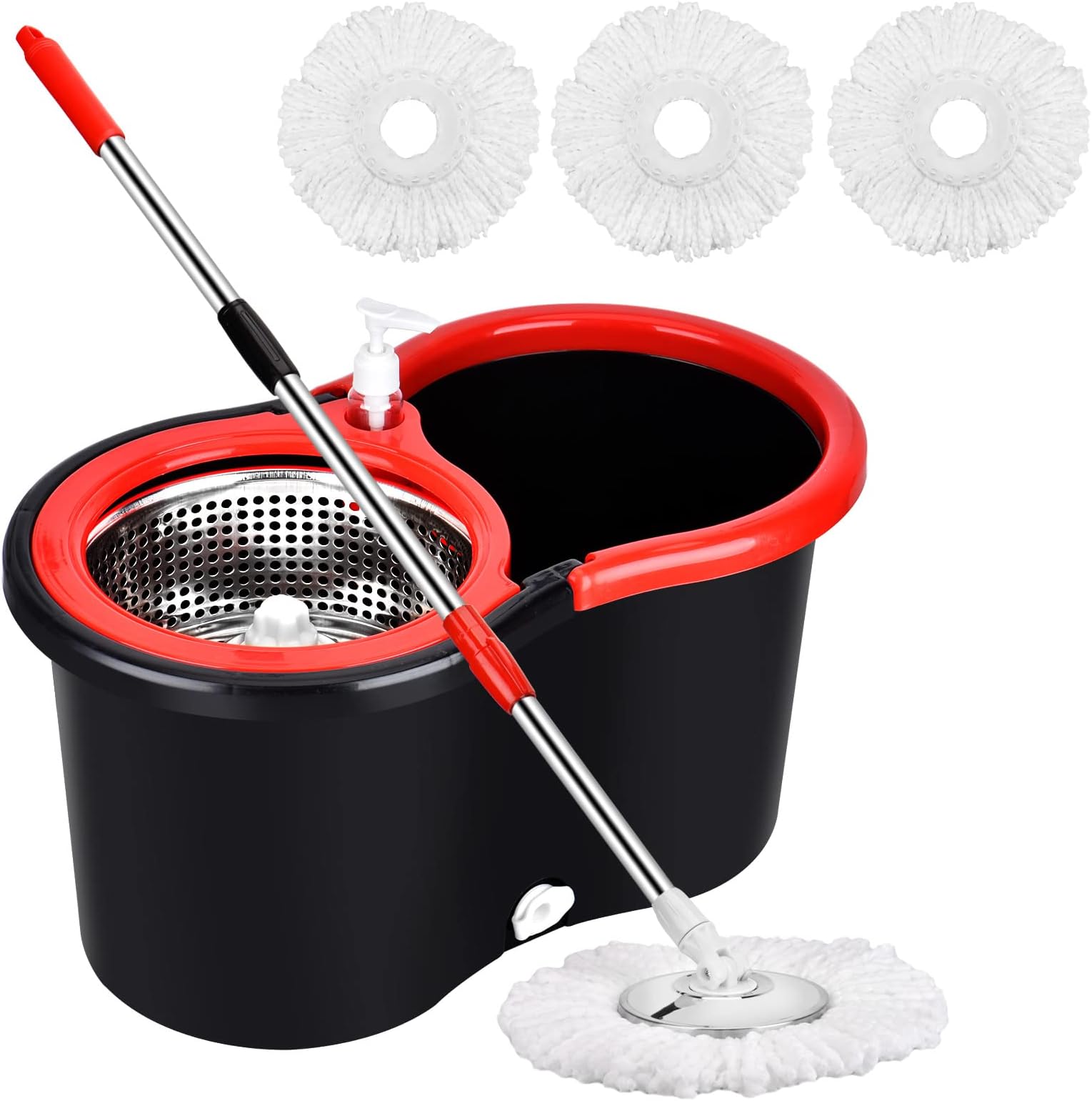 Amazon.com: Spin Mop and Bucket with Wringer Set, 360° Spinning Mop and ...
