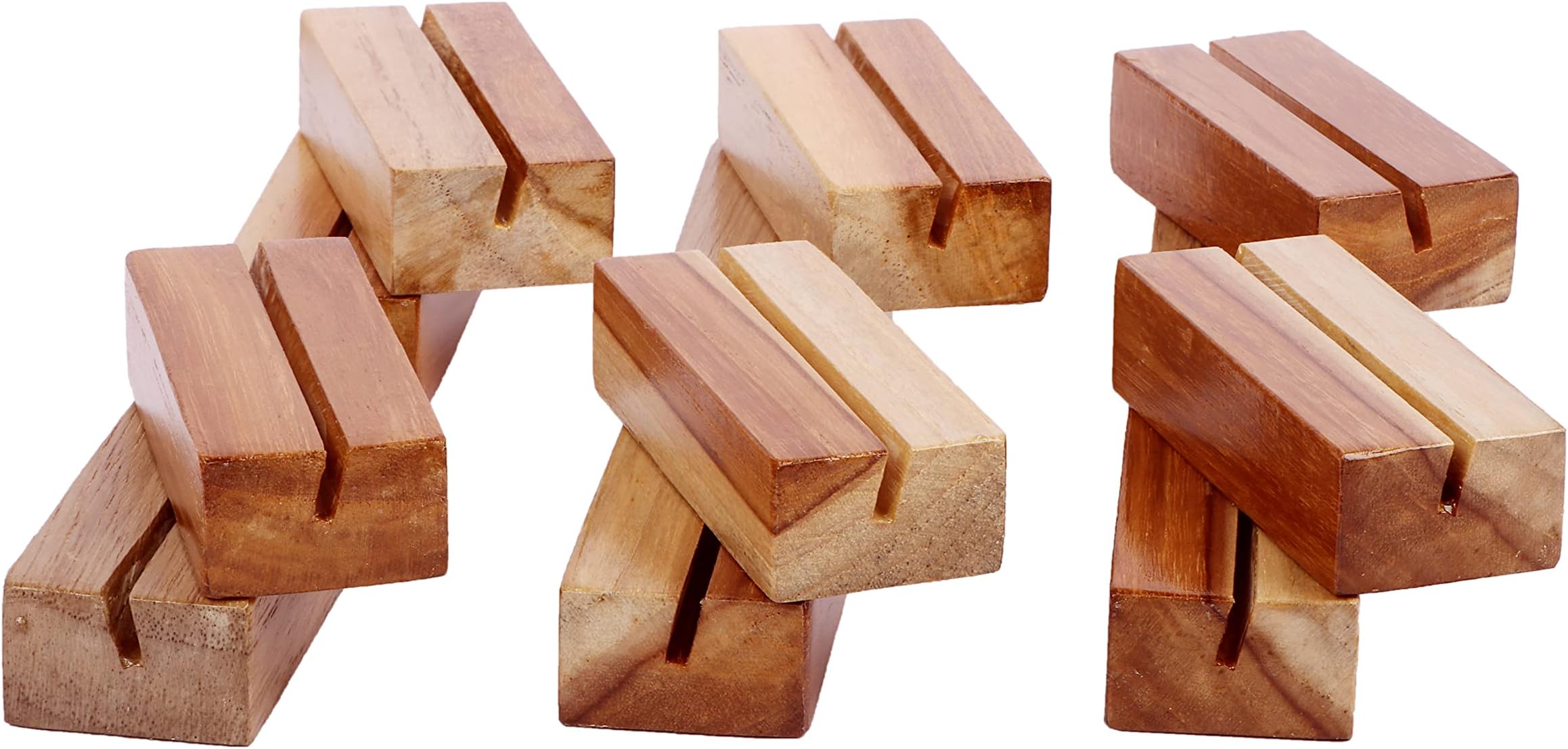 MIHAD Wooden Place Card Holders | Table Number Holders | Photo ...