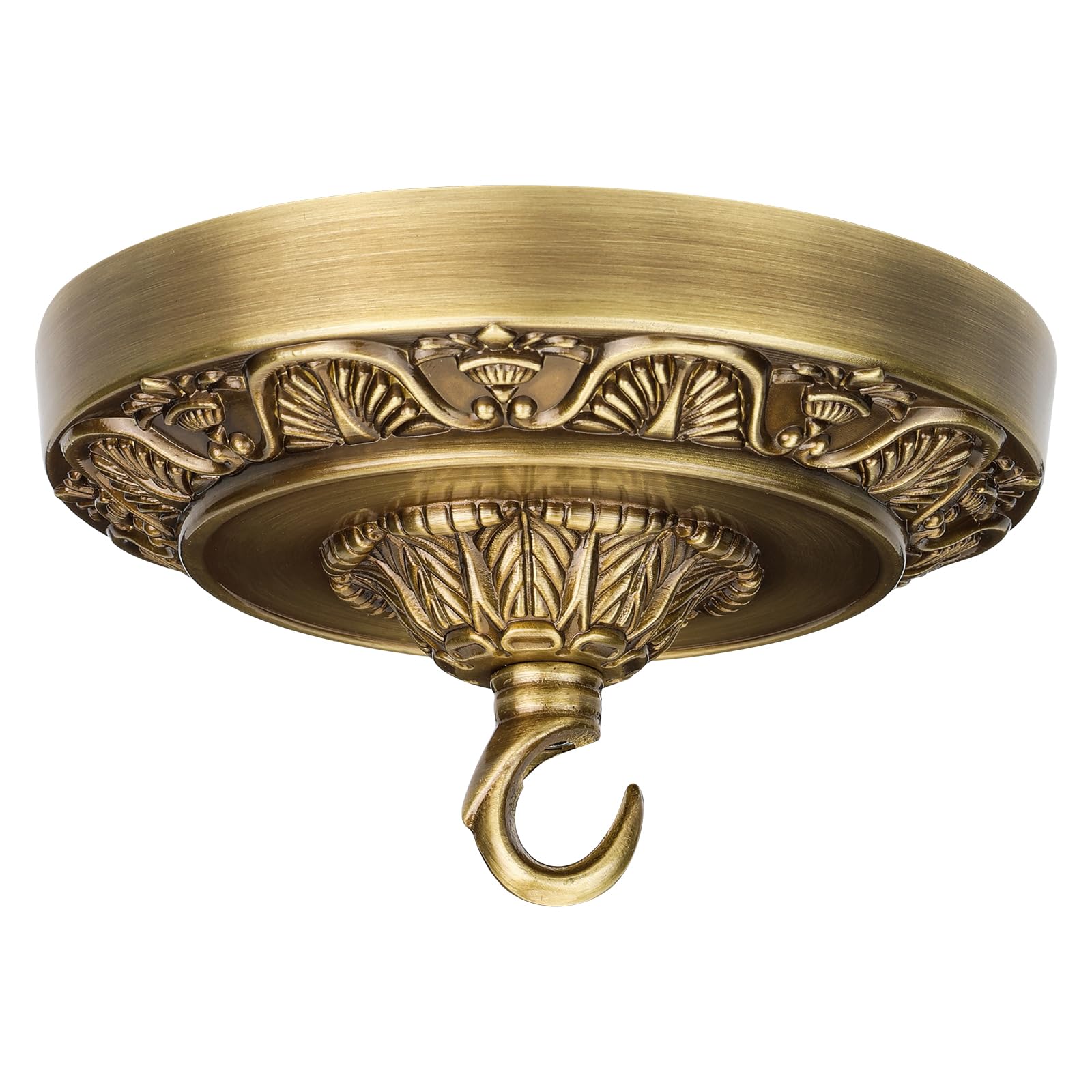 Brass Ceiling Light Canopies Mid Century Style Tiered Burnished Brass