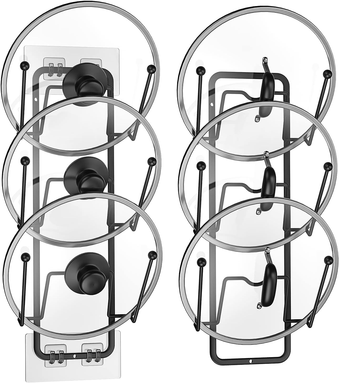 Amazon.com - Organize It All Wall Cabinet Door Mounted Pot Lid Rack ...
