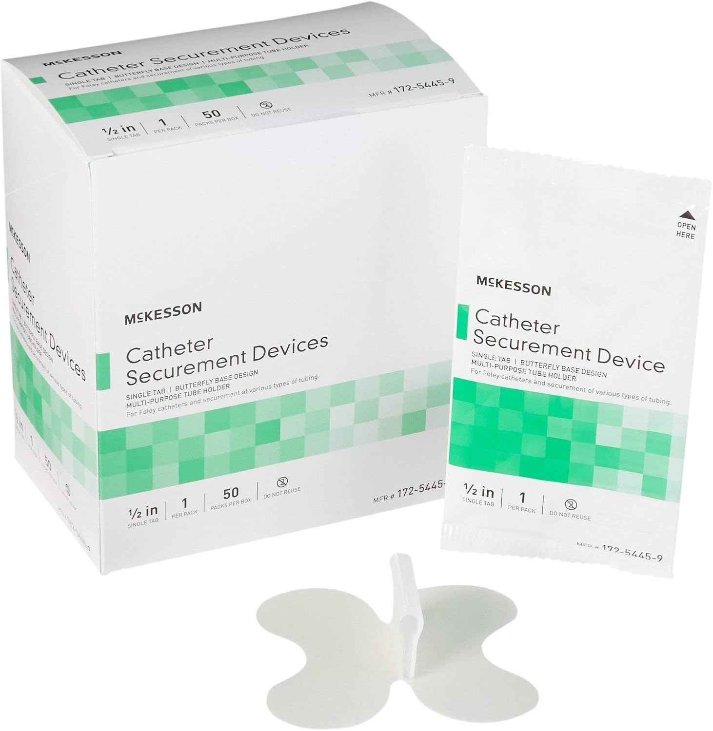 Amazon.com: McKesson Catheter Securement Device, Single Tab, Butterfly ...