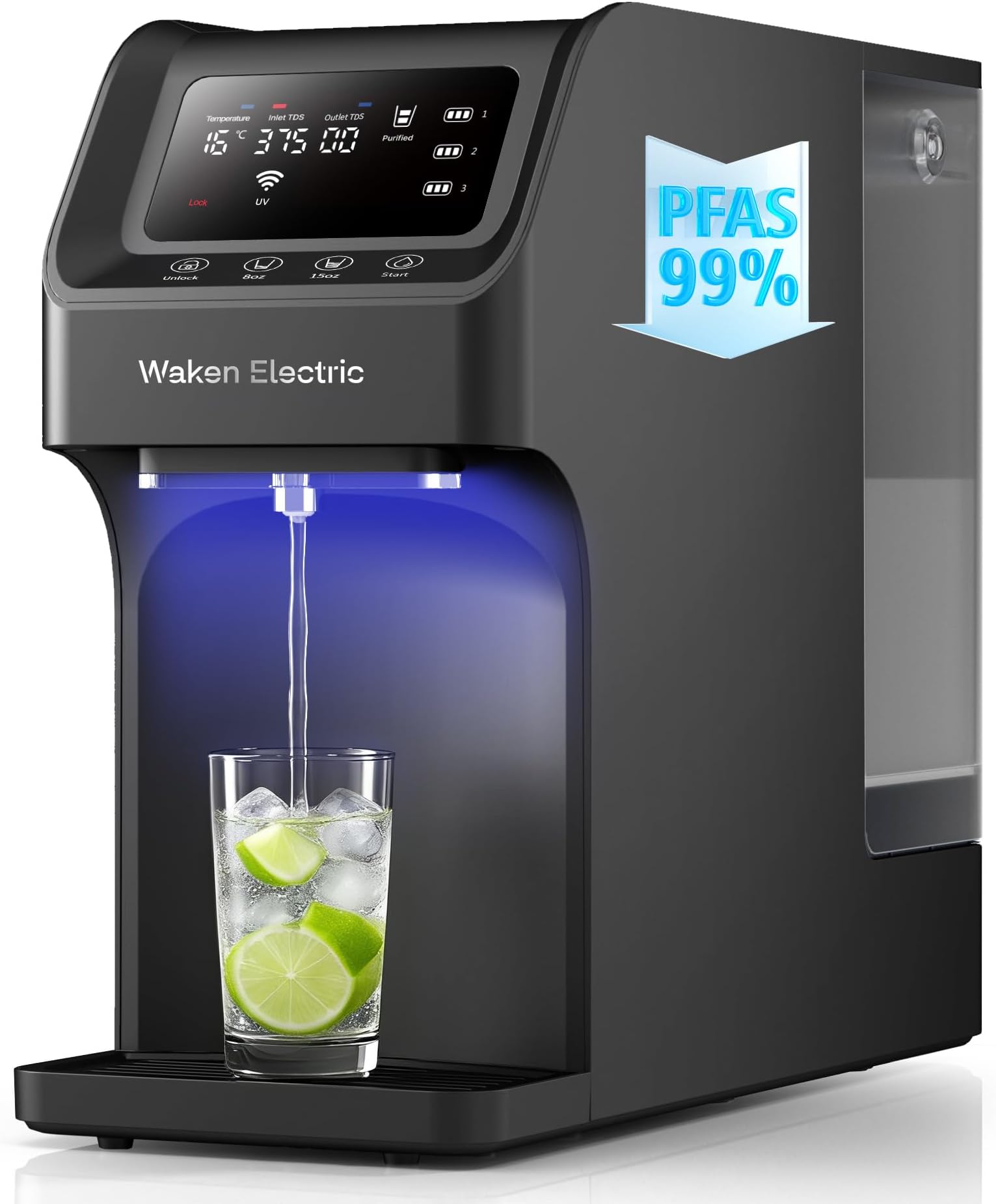 Waken Electric Reverse Osmosis Water Filter Countertop Uv Water ...