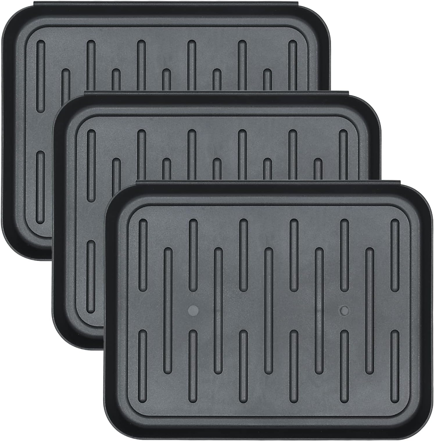 Amazon.com: Juvale Farmlyn Creek Black Plastic Boot Trays for Under ...